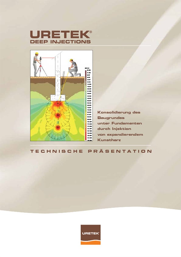 Dokumentationen, Fachunterlagen über die URETEK-Injektionsverfahren